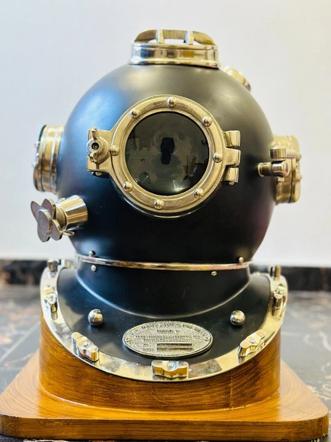 CASQUE DE PLONGÉE sous-marine - Casque de plongée noirci avec base en ...