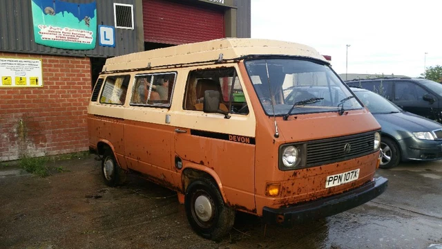 VW T25 PROJECT, devon, camper van. T3 transporter. Salvage, scrap. Bus ...