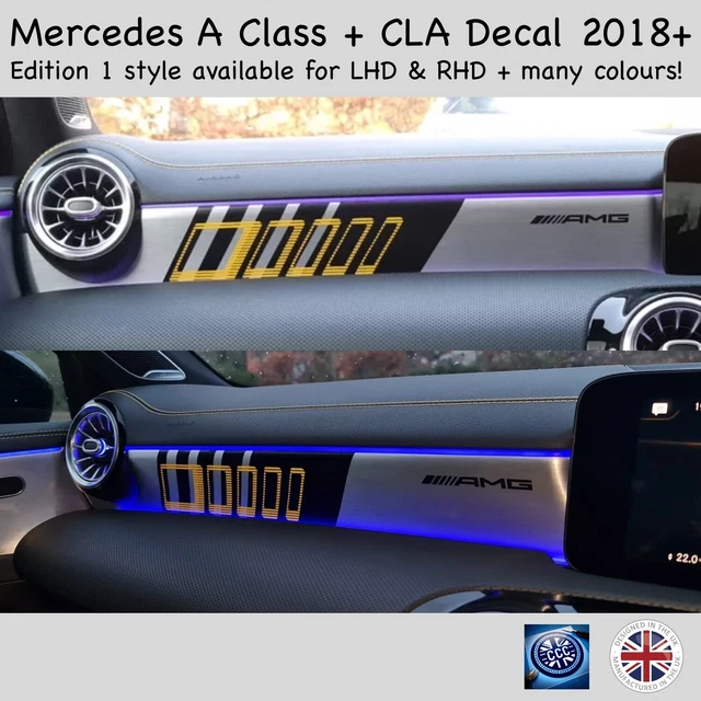 MERCEDES A CLASS W177- Dash Vinyl Decal- AMG A45S Edition 1 Style (Fits ...