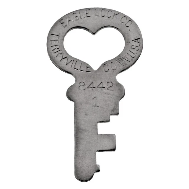 VINTAGE KEY - EAGLE LOCK Co. STEAMER TRUNK Key - Code 8442 1 - ref.k594 ...