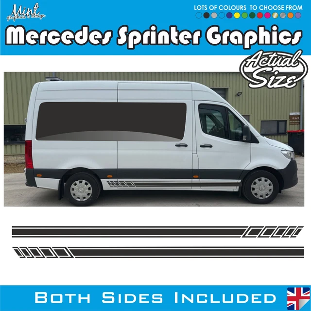 MWB MERCEDES SPRINTER Wohnmobil Seitenstreifen Aufkleber WOHNMOBIL Van ...