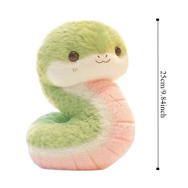 FLUFFY LITTLE SNAKE Plush Toy Stuffed Doll Cartoon Plush Animal Doll ...