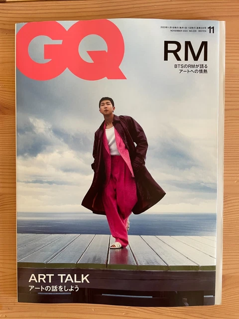 BTS RM COVER GQ JAPAN Nov 2023 Regular Edtion Magazine Fashio Kim Nam ...