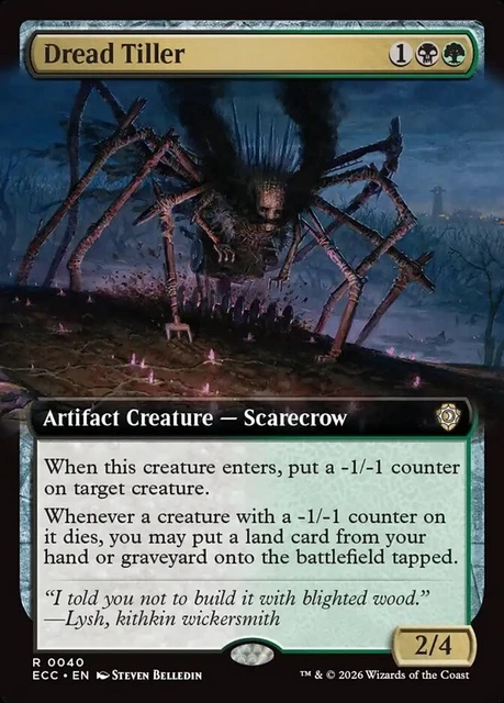 DREAD TILLER #0040 - MTG 2026 ECL - Lorwyn Eclipsed $1.99 - PicClick AU