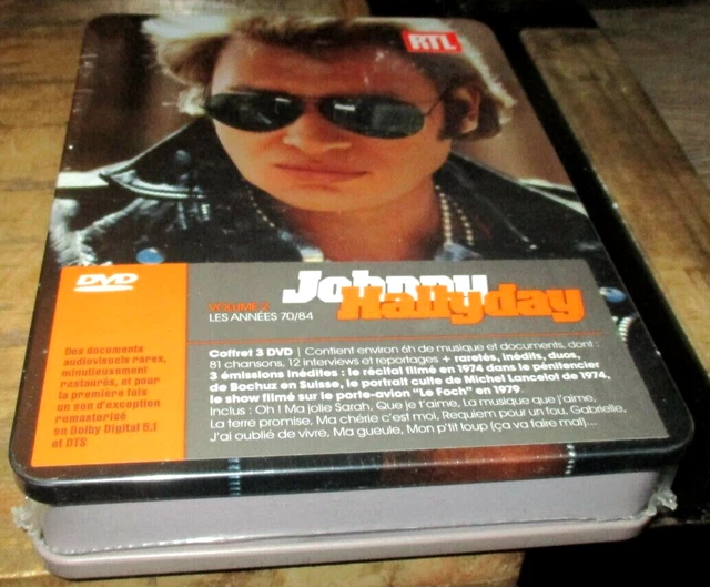 JOHNNY-COFFRET COLLECTOR MÉTAL-3 Dvds-Edition limitée-les années 70 a 84-Neuf EUR 24,90 ...