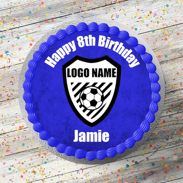 CHELSEA FC FOOTBALL Cake Topper Personalised 8" Round Edible Icing £4. ...
