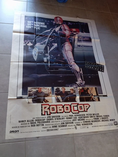 ANCIENNE AFFICHE DE cinéma originale " Robocop " 160cm/120cm EUR 40,00 - PicClick FR