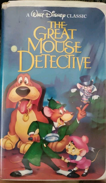 DISNEY THE ADVENTURES of the Great Mouse Detective (VHS, 1992) Black ...