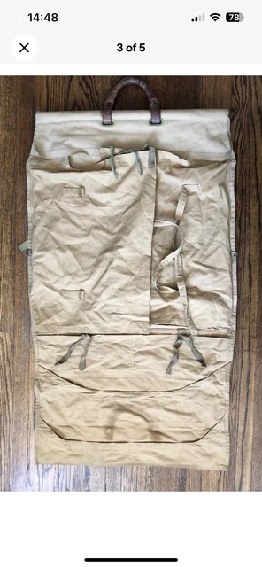 WW2 BRITISH ARMY Officers canvas uniform cover Carrier bag £52.67 ...