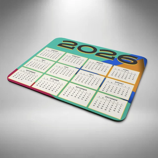 2026 CALENDAR MOUSE Mat Pad Laptop PC Desktop Office Large 5mm Thick 1 ...