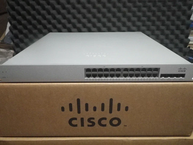 CISCO MERAKI MS220-24P Cloud Managed PoE Switch Unclaimed 1-YEAR ...