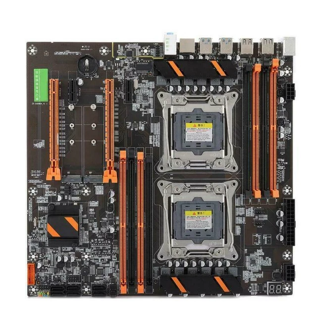 X99 DUAL SOCKET Server Motherboard Mainboard FCLGA2011-3 For Intel E5 ...