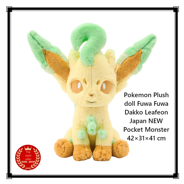 POKEMON PELUCHE MUÑECA Fuwa Fuwa Dakko Leafeon Japón NUEVO Pocket ...