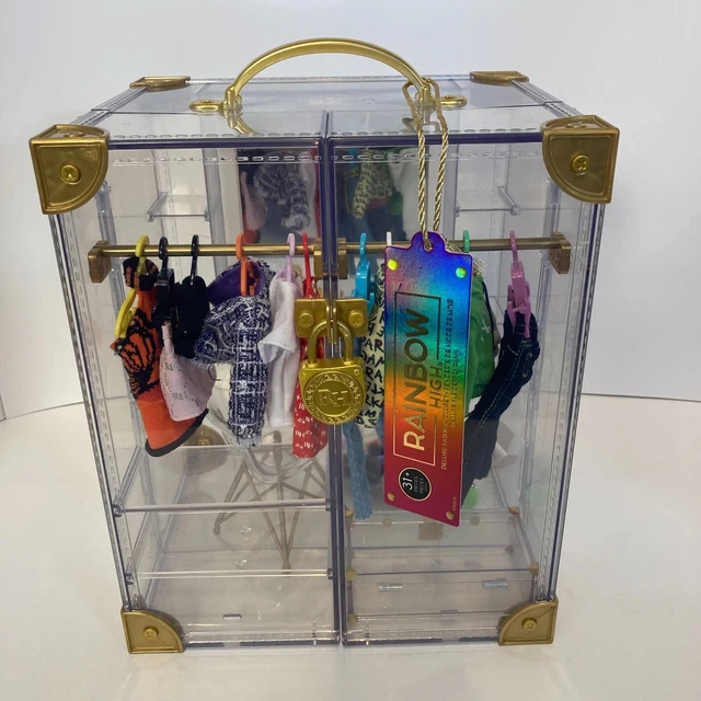 RAINBOW HIGH DELUXE Fashion Doll Closet Complete All Original Items ...