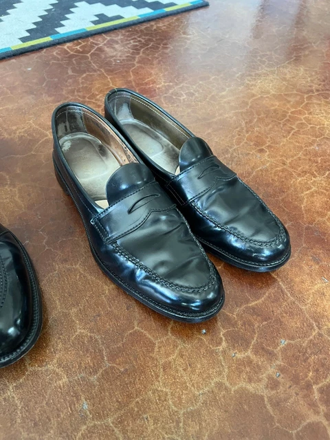 ALDEN HANDSEWN SHELL Cordovan Penny Loafers Brooks Brothers - 13A- USA ...