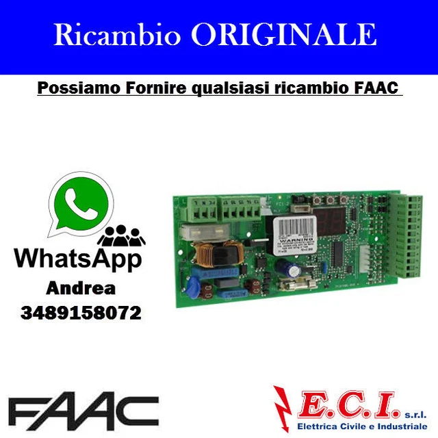 Manuale Scheda Elettronica Faac 780D IN VENDITA! - PicClick IT