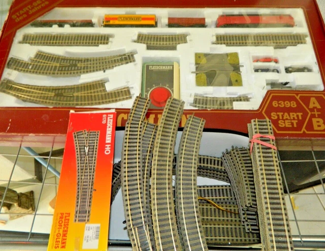 FLEISCHMANN H0 6398 Start Set des Jahres 1998 Profi gleis + Schienen ...