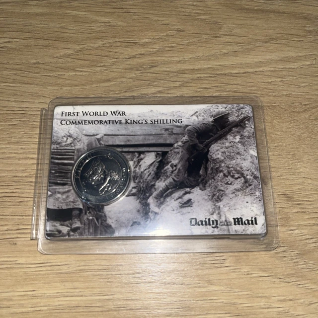 DAILY MAIL WW1 king shilling commemorative coin £5.92 - PicClick UK