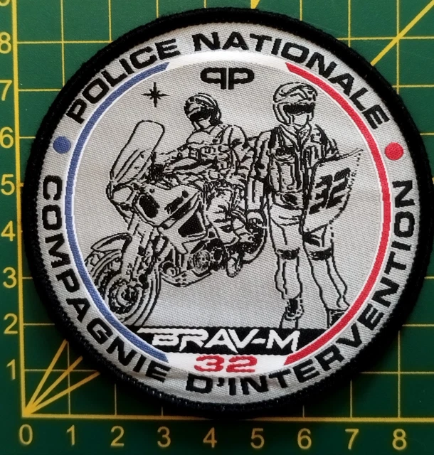 FRENCH PATCH ECUSSON Police Gendarmerie Moto Paris Pp Dopc Brav M 32 Ci ...