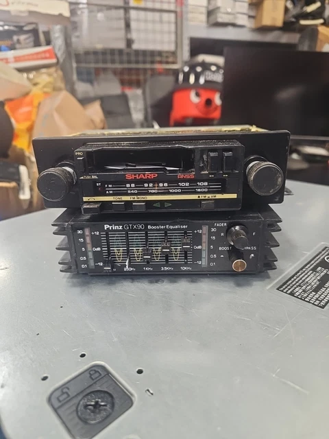 VINTAGE SHARP RG-9310 Retro/Classic Car AM/FM/Cassette & Prinz GTX90 ...