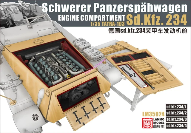 LANMO MODELS/HEAVY HOBBY LM-35024 , German Sd.kfz.234 ENGINE ...