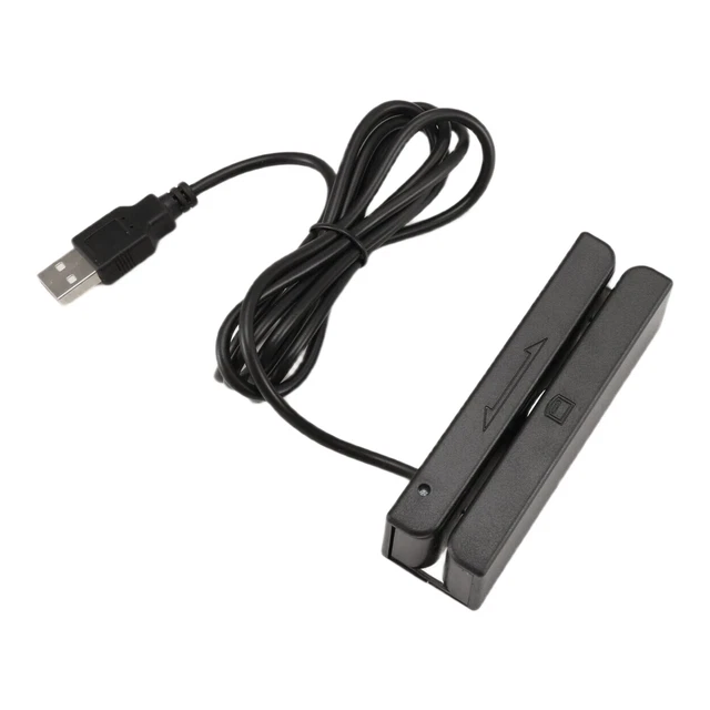 MSR90 USB MAGNETIC Strip Card Reading Machine Card Reader Stripe 3 ...