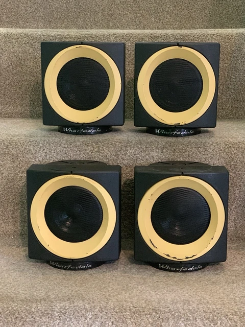 WHARFEDALE 2.0 CHANNEL Wired Bookshelf Speakers, Banana Jack, Black ...