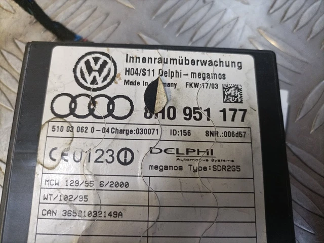 MÓDULO DE ALARMA Audi A4 B6 B7 02-09 Unidad De Control Detector De ...