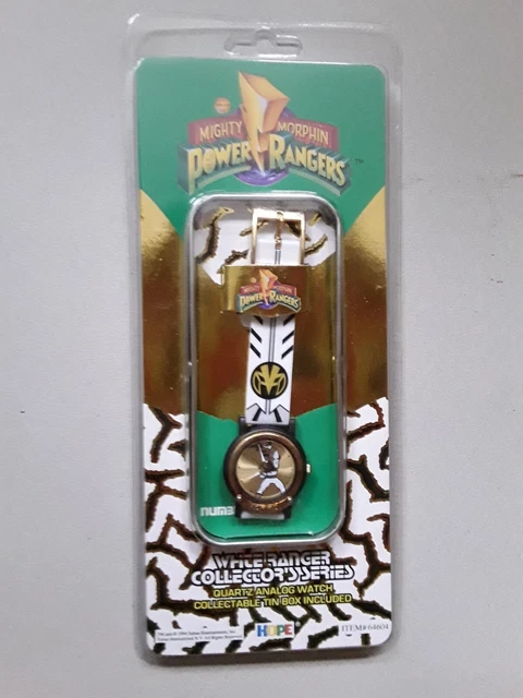 MIGHTY MORPHIN WHITE Power Ranger Collector Series Quartz Analog Watch ...