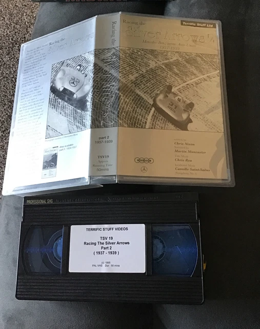 VHS VIDEO TAPE - POSSIBLY RARE - racing the silver arrows 2 -1937 -1939 ...