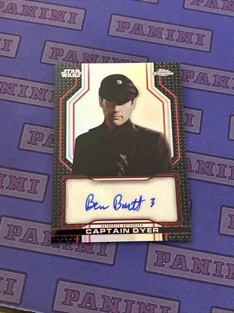 AUTOGRAPHE TOPPS STAR Wars Finest Auto Ben Burtt Captain Dyer ARB-KB ...