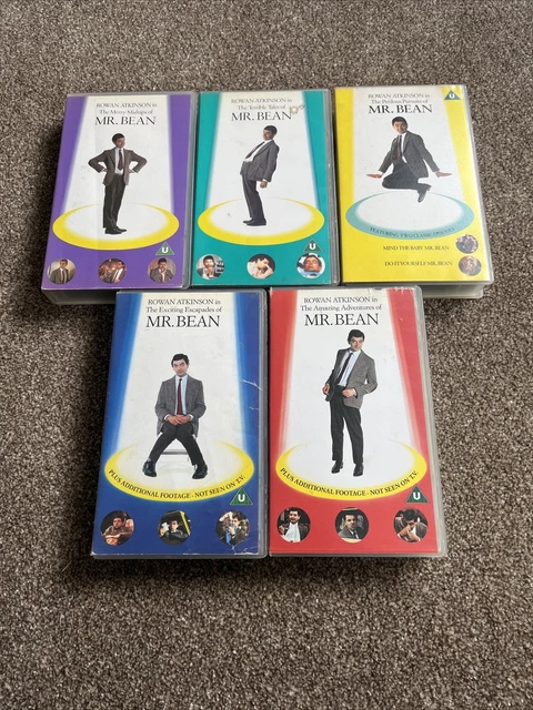 COMPLETE ROWAN ATKINSON MR BEAN VHS Tapes - Additional Footage not seen ...