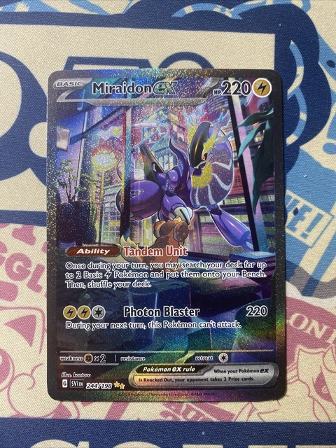 POKÉMON TCG MIRAIDON ex Scarlet & Violet Base Set 244/198 Holo Special ...
