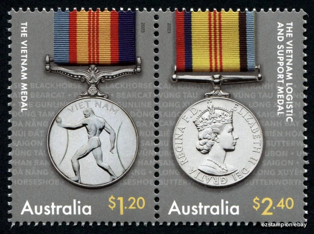 2023 VIETNAM WAR Medals Yearbook Exclusive Strip MUH Mint Stamps ...