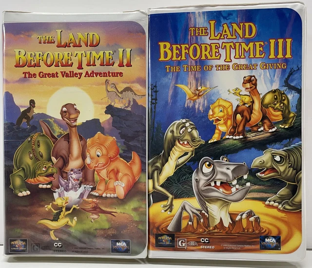 Land Before Time Ii Iii Vhs Great Valley Adventure Time Of The