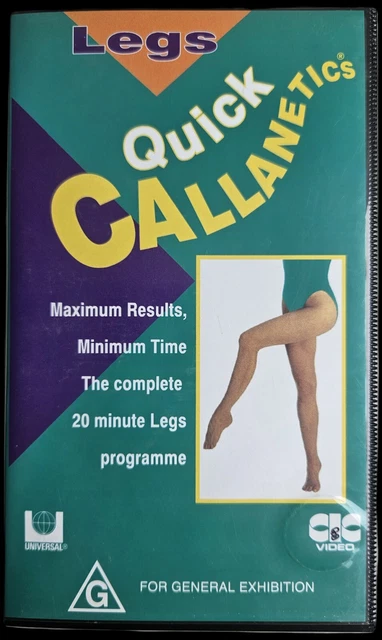 VINTAGE QUICK CALLANETICS Legs VHS Tape Free Fast Tracked Post ...
