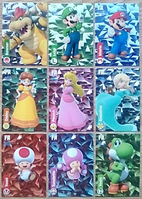SUPER MARIO TRADING Cards Limited Toad Toadette Yoshi Peach Bowser ...