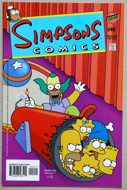 SIMPSONS COMICS #40 Flip-Book - Bongo Comics - Bill Morrison - Phil ...