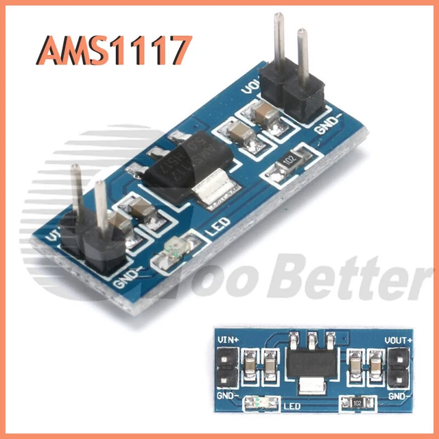 DC-DC 5V TO 3.3V Step-Down Power Supply Module AMS1117-3.3 LDO 800MA EUR 1,62 - PicClick FR