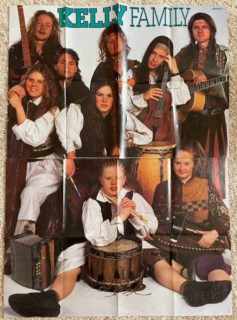 5TLG BRAVO POSTER-SET Kelly-Family Côté Arrière Caught IN The Acte Mark ...