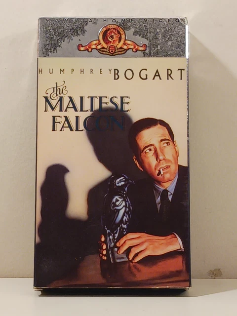 THE MALTESE FALCON VHS 1989 Humphrey Bogart COLORIZED Vintage Rare ...