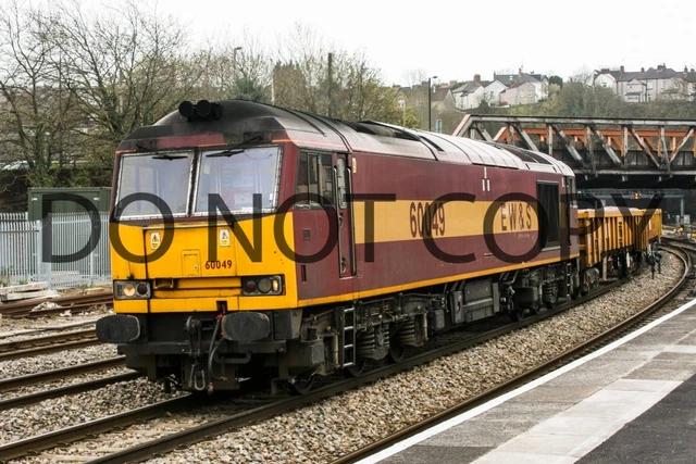 UK DIESEL TRAIN Railway Photograph Of Class 60 60049 Loco. Rm60-258 £1. ...