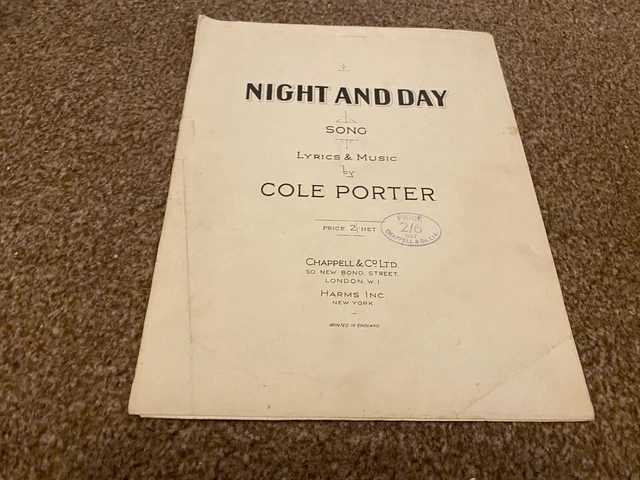 SPARTITI MLF10 - Canzone Notte E Giorno Di Cole Porter EUR 11,09 ...