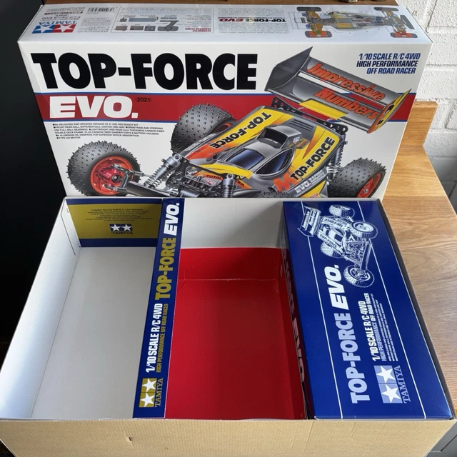 TAMIYA TOP - Force Evo 1/10th Scale RC Car EMPTY BOX RARE £15.00 ...