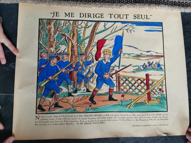 PLANCHE ORIGINALE ISSUS de Imagerie du Maréchal pétain - 1941 ( L078 ...