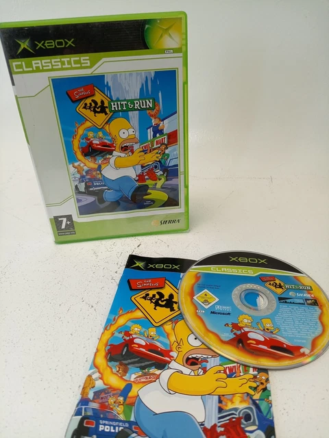 RARE VINTAGE ORIGINAL Xbox Classics The Simpsons Hit & Run UK PAL ...