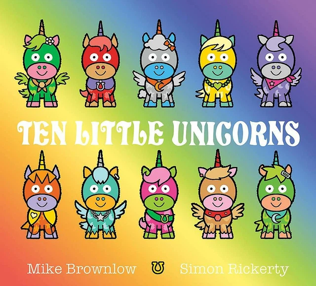 10 TEN LITTLE Unicorns Childrens Book Adventure Kids Learn Counting ...