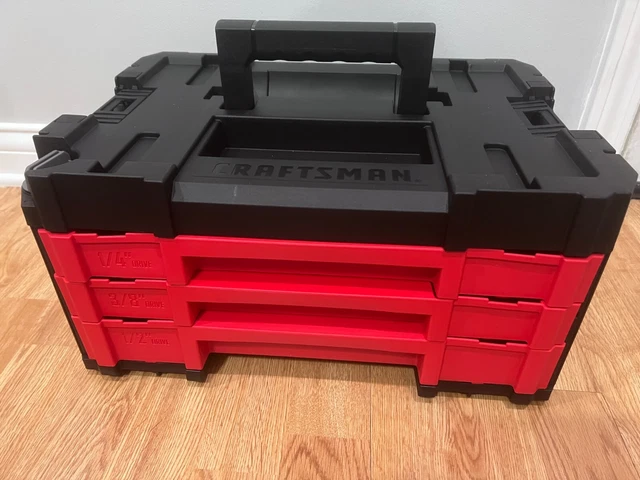 CRAFTSMAN VERSASTACK 3 Drawer Tool Case ~ *Tools Not Included* Empty ...