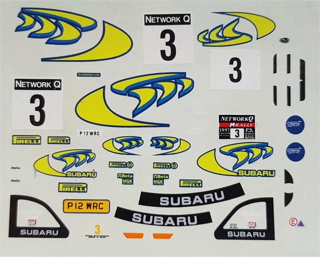 SUBARU IMPREZA WRC - Winner RAC Rally 1997 - Colin McRae - Decal EUR 18 ...