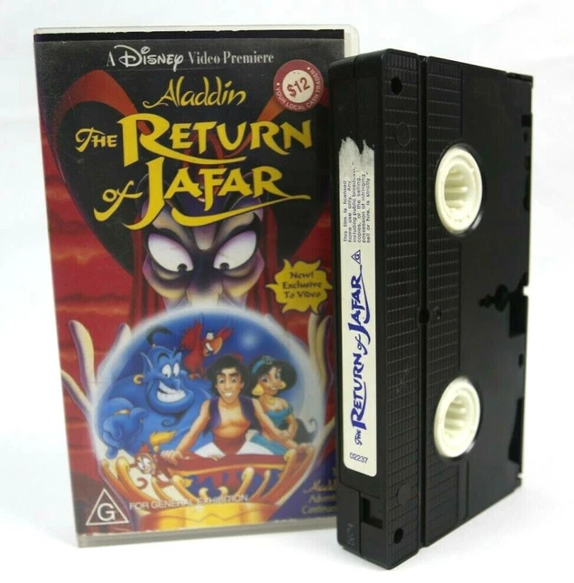 DISNEY ALADDIN The Return of Jafar VHS Tape Video Premier Movie $9.99 ...